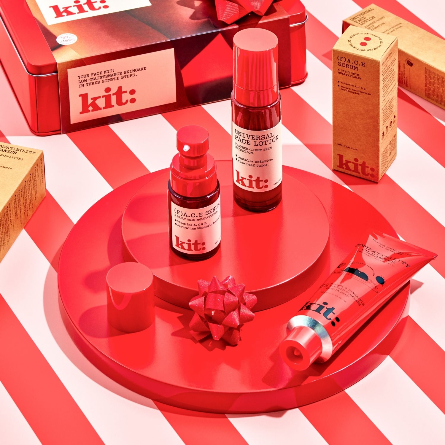 Red and White Striped Backdrop – Propsyland