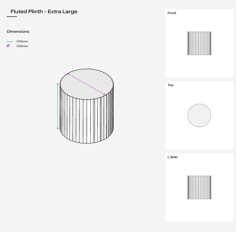 Fluted Plinth Extra Large – Propsyland