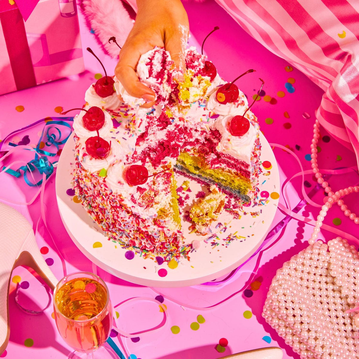 Let there be cake - Hot pink backdrop – Propsyland